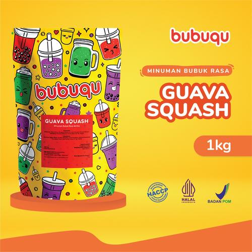 Jual Bubuqu Powder Drink Guava Squash - Bubuk Minuman Jambu Biji 1 Kg ...