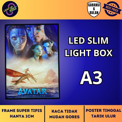 Promo Slim Light Box Menu Board LED Sign Board - A3 - Kota Tangerang ...