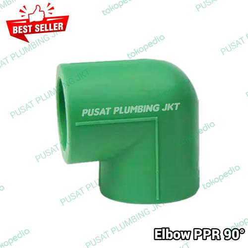 Jual Elbow ppr 32mm 1" inch hijau / keni knee ppr 1"inch hijau ...