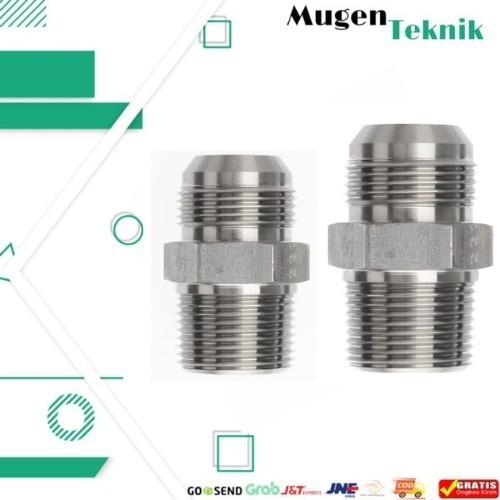 Jual 1" Double Nepel NPT x JIC Hex Nipple Hydraulic MB x MJ Size 1 Inch - Jakarta Barat - Mugen ...