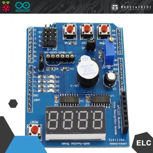Jual Arduino Multifunction Learning LED Buzzer 7 Segment Button Shield ...