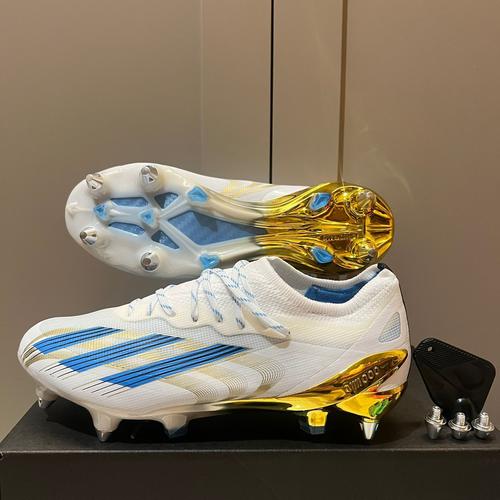 Jual Sepatu Bola Adidas X Crazyfast .1 Messi White Gold SG ( Pull Besi ...
