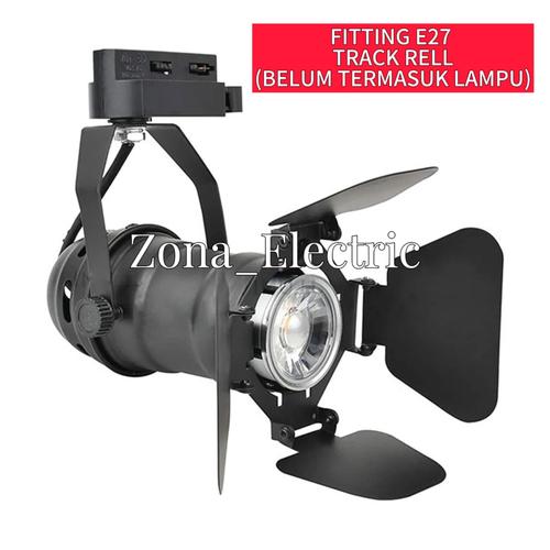 Jual KAP LAMPU SOROT TRACK RELL FITTING E27 / LAMPU STUDIO TRACK LIGHT ...