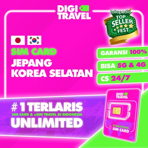 Jual DIGI TRAVEL Sim Card Japan South Korea | Simcard Jepang Korea ...