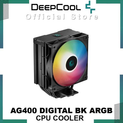 Jual DEEPCOOL AG400 DIGITAL BLACK A-RGB CPU Cooler AG400 DIGITAL BLACK ...
