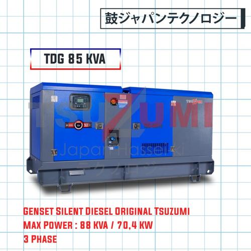 Promo Genset Silent Diesel 85 KVA 3Phase Tsuzumi TDG 85 KVA Japan Technology Cicil 0% 3x - Kota ...