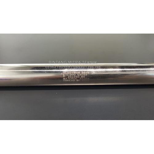 Jual MAGNET SEPARATOR NEODYMIUM 25 x 250MM MAGNET ROD 12.000 GAUS ...