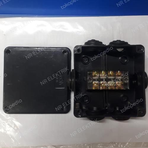 Jual Junction Box / Doradus 100 X 100 X 50 mm Kotak Hitam + terminal ...