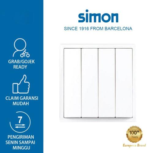 Jual Saklar Simon 4 Gang 2 Way i7 Series - Putih - Jakarta Barat ...