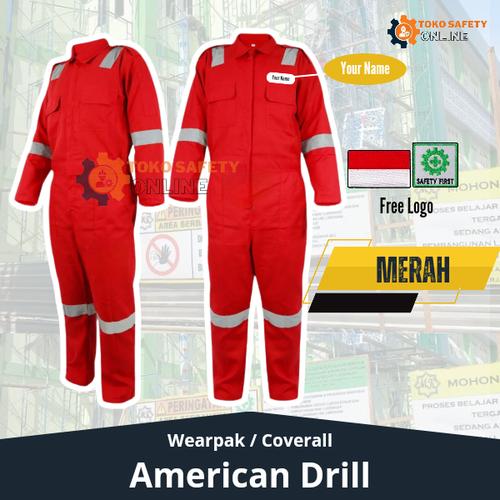 Jual Wearpack Safety Merah - Coverall Safety Terusan Merah High Quality ...