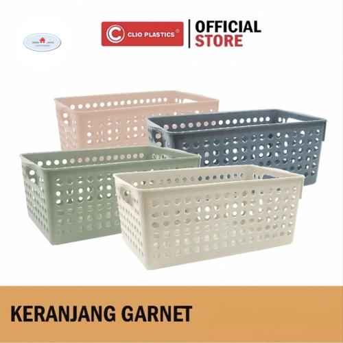 Jual CLIO STORAGE BASKET PLASTIC / KERANJANG GARNET ORGANIZER BOX ...