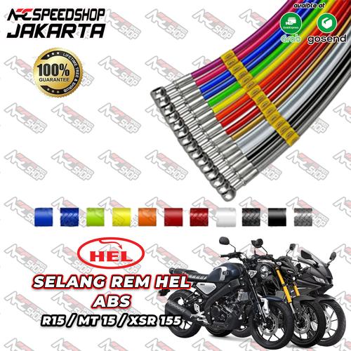 Jual Selang Rem HEL YAMAHA R15 MT15 XSR 155 ABS Selang Hel - HITAM SOLID - Jakarta Pusat ...