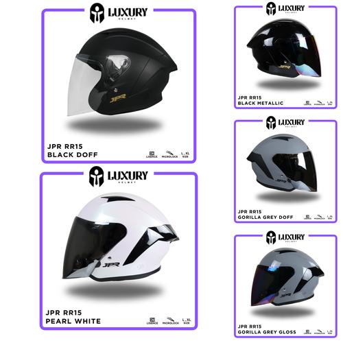 Jual Helm Half Face JPX JPR RR15 Solid - GreyGloss, L - Kab. Tangerang ...