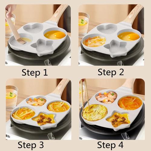 Jual Panci Goreng Omelette Pan Telur Anti Lengket 3lubang Frying Pan ...
