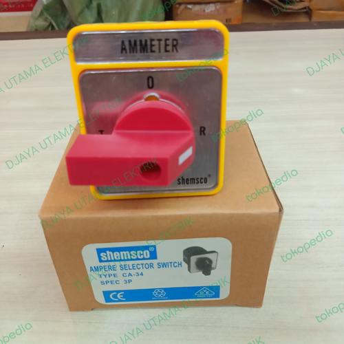 Jual Rotary Switch / Selector Switch CA-34 / SA-16 Ampermeter 4 Posisi ...