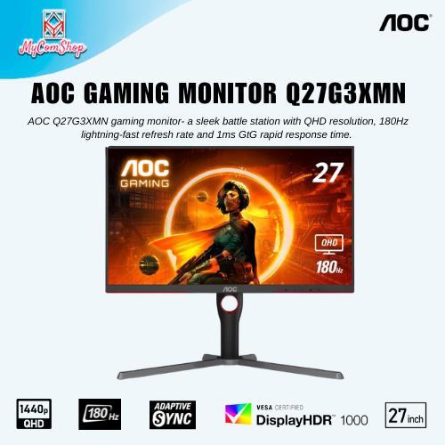 Jual AOC Q27G3XMN GAMING MONITOR 27" QHD 180HZ - Jakarta Utara ...