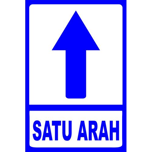 Jual Rambu Jalur Satu Arah AKRILIK - stiker 20x30 cm - Kab. Tegal ...
