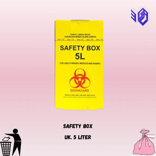 Jual SAFETY BOX LIMBAH MEDIS BIOHAZARD 5 LITER - Box+Tali+Inner - Kab ...