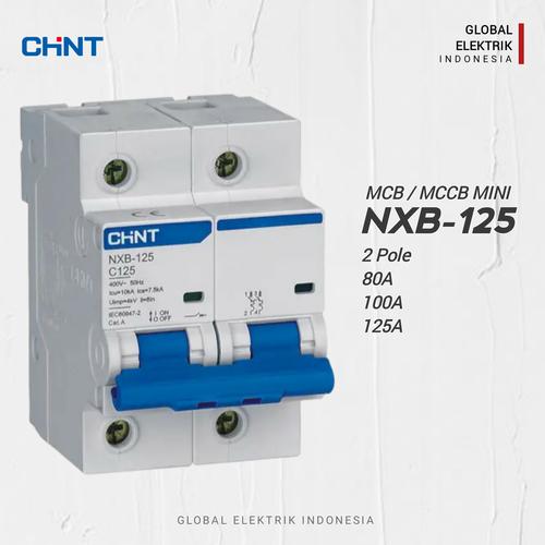 Jual MCB / MCCB MINI 2 Pole 80A 10kA Breaker NXB-125 CHINT ORIGINAL - Jakarta Barat - Global ...