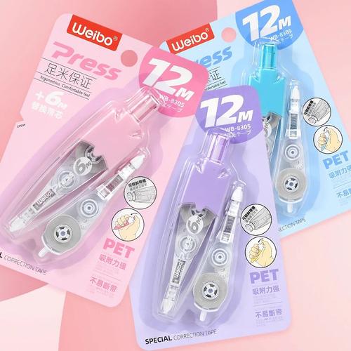 Jual Tipe-x kertas weibo cetek cute / correction tape / tipe ex - Biru ...