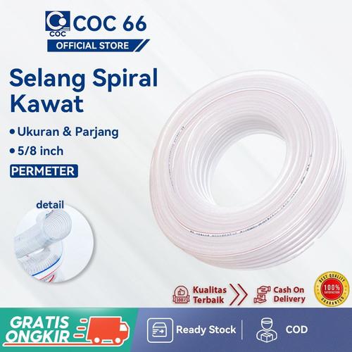 Promo SELANG BENING KAWAT SPIRAL 5/8 INCH SPRING HOSE PVC PREMIUM ...