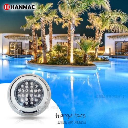 Jual L724 lampu kolam led 24w 28cm +trafo waterproof swimming pool ...