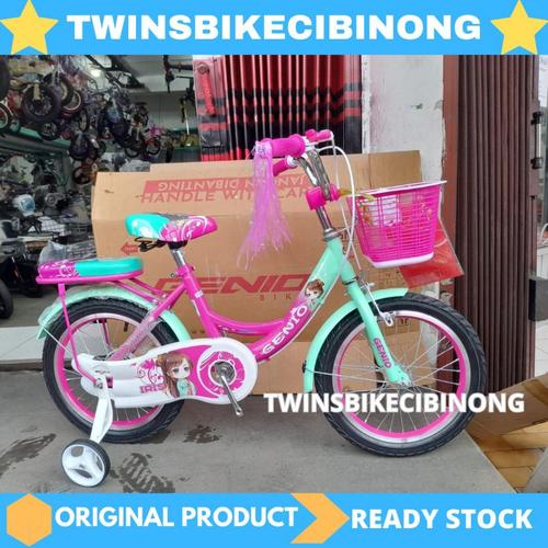 Jual Sepeda Anak 16 Mini Genio iris - Pink Full - Kab. Bogor ...