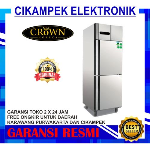 Jual Crown Q500 Upright Combi / Kulkas Chiller Freezer 2 Pintu Getra Q ...