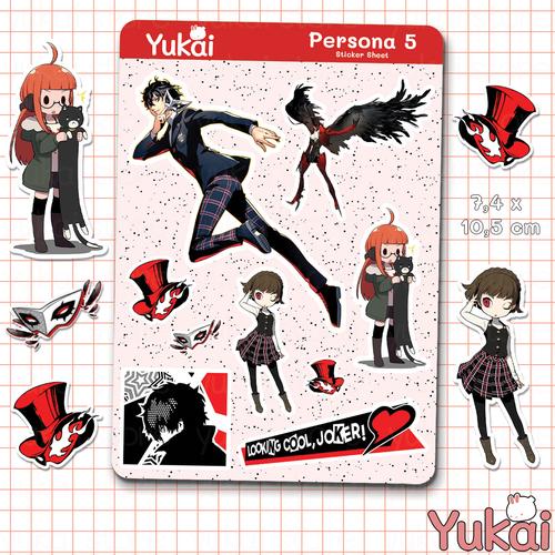 Promo Persona 5 Joker Sticker Sheet Premium, Waterproof - Jakarta Barat ...