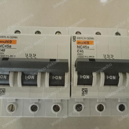 Jual MCB Merlin gerin nc45N/A 3phase 40 Ampre - Jakarta Pusat - arizan shop elektrik | Tokopedia