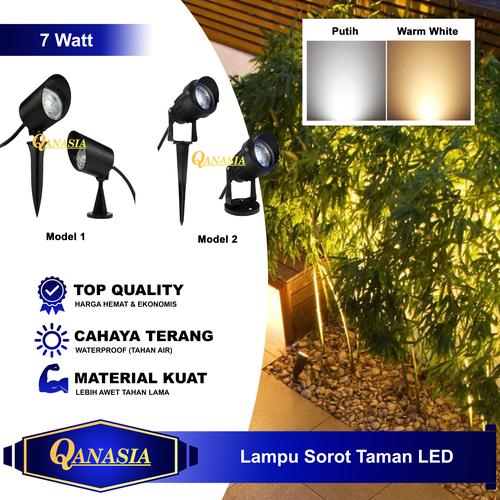 Jual Lampu Sorot LED COB Taman Hias Spotlight Dinding 7 Watt 7W Outdoor ...