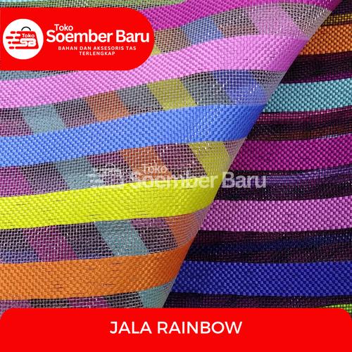 Jual Kain Jaring Jala Rainbow Pouch (Meteran) - Base White - Jakarta ...