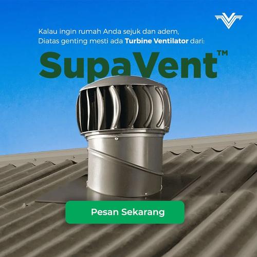 Jual SupaVent Wind Driven Ventilation |Turbine Ventilator Pendingin ...