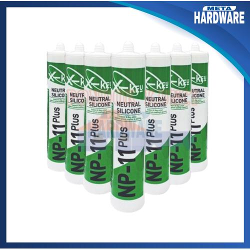 Jual Lem Kaca / Silicone Sealant XKey Netral NP11 Plus - Black - Kota ...