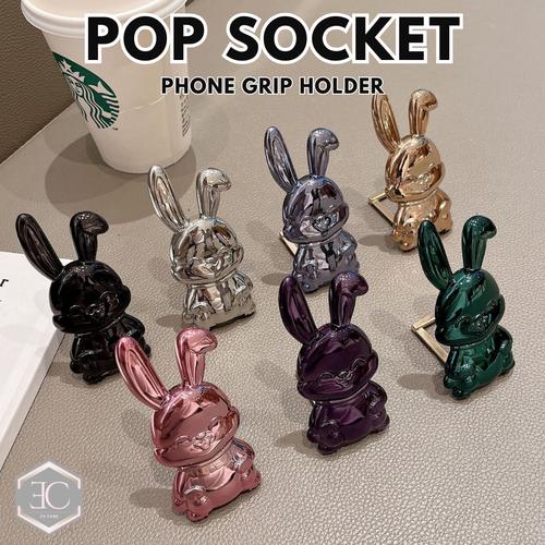 Jual Popsocket Pop Socket Phone Grip Stand Pegangan HP Metallic Bunny ...