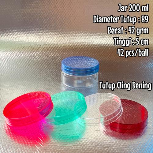 Jual Jar Toples 200 ml Premium Ekslusif Tutup Cling Bening Clear ...