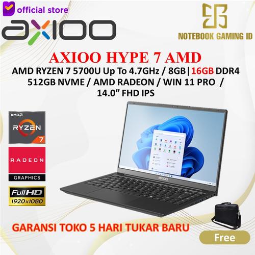 Promo Axioo Hype 7 AMD Ryzen 7 5700U 16Gb 512Gb Ssd Radeon 14 FHD IPS ...