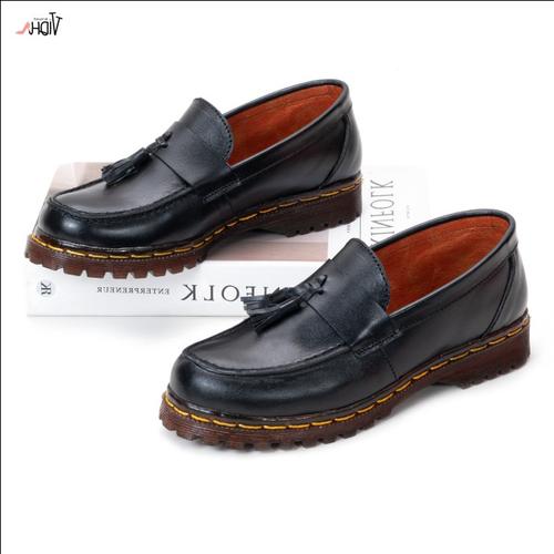 Promo Sepatu Wanita Loafers Slip On With Tassel Kulit Asli Docmart 7011 ...