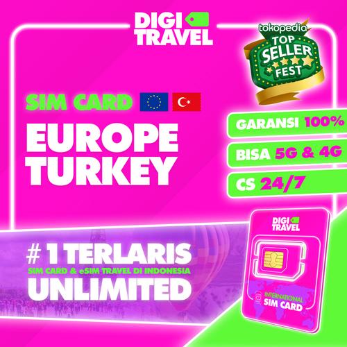 Jual DIGI TRAVEL Sim Card Turkey Europe | Simcard Turki Eropa Unlimited ...