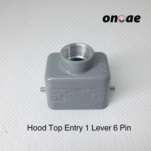 Jual Hood Top Entry HE 6 Pin Konektor Listrik / Heavy Duty Connector ...