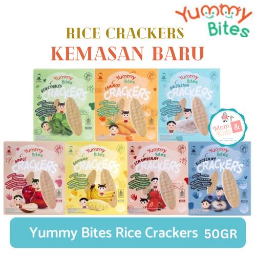 Jual Yummy Bites Baby Rice Crackers Biskuit Bayi Snack Bayi 50 gr ...