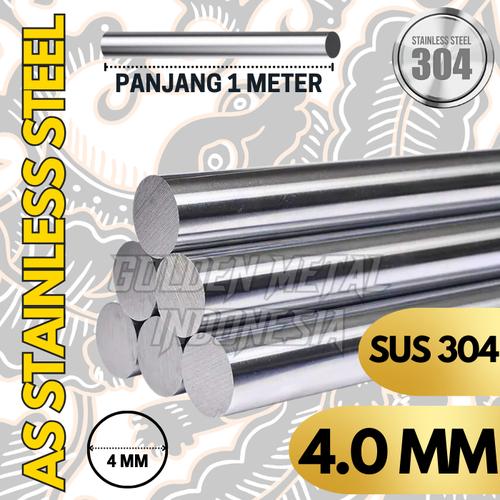 Jual AS STAINLESS SUS 304 DIAMETER 4MM X 1METER - Jakarta Utara ...