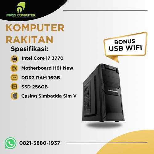 Jual PC RAKITAN / CPU RAKITAN Intel Core i7 3770 Ram 16GB SSD 256GB ...