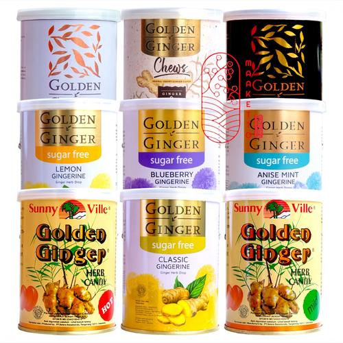 Jual Permen Jahe Kaleng Golden Ginger/ Golden Ginger Herb Candy Sunny ...