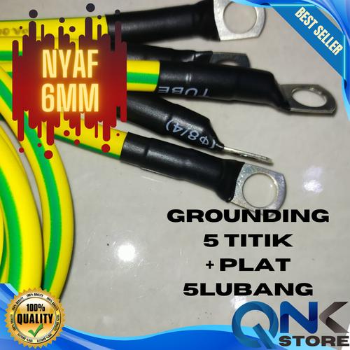 Jual Kabel Grounding 5 Titik NYAF 6mm Kuning Hijau Kabel Negatif Kabel ...