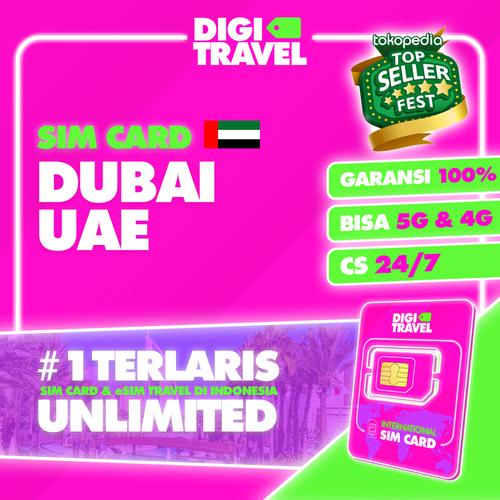 Jual DIGI TRAVEL Sim Card Dubai UAE Unlimited | Simcard Dubai UAE ...