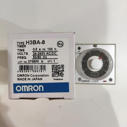 Jual TIMER OMRON H3BA-8 220V ANALOG TIMER 8 PIN H3BA 8 24-240V AC/DC ...