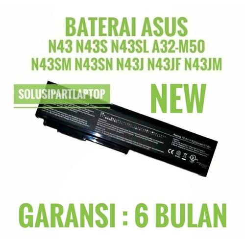Jual Baterai Battery Laptop Asus N43 N43s N43SL N43SN M50 M500 M60 ...