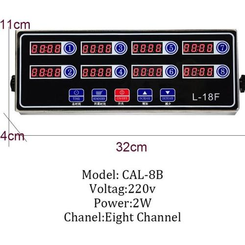 Jual 3 Stage Reminder 8 Channel Digital Timer CAL-8B Shaking Timing ...