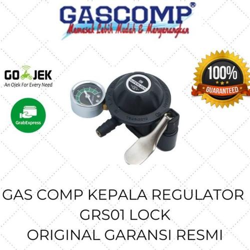 Jual SALE GASCOMP KEPALA GAS REGULATOR METER SUPER LOCK GRS 01 DENGAN KUNCI - TANPA BUBBLE ...
